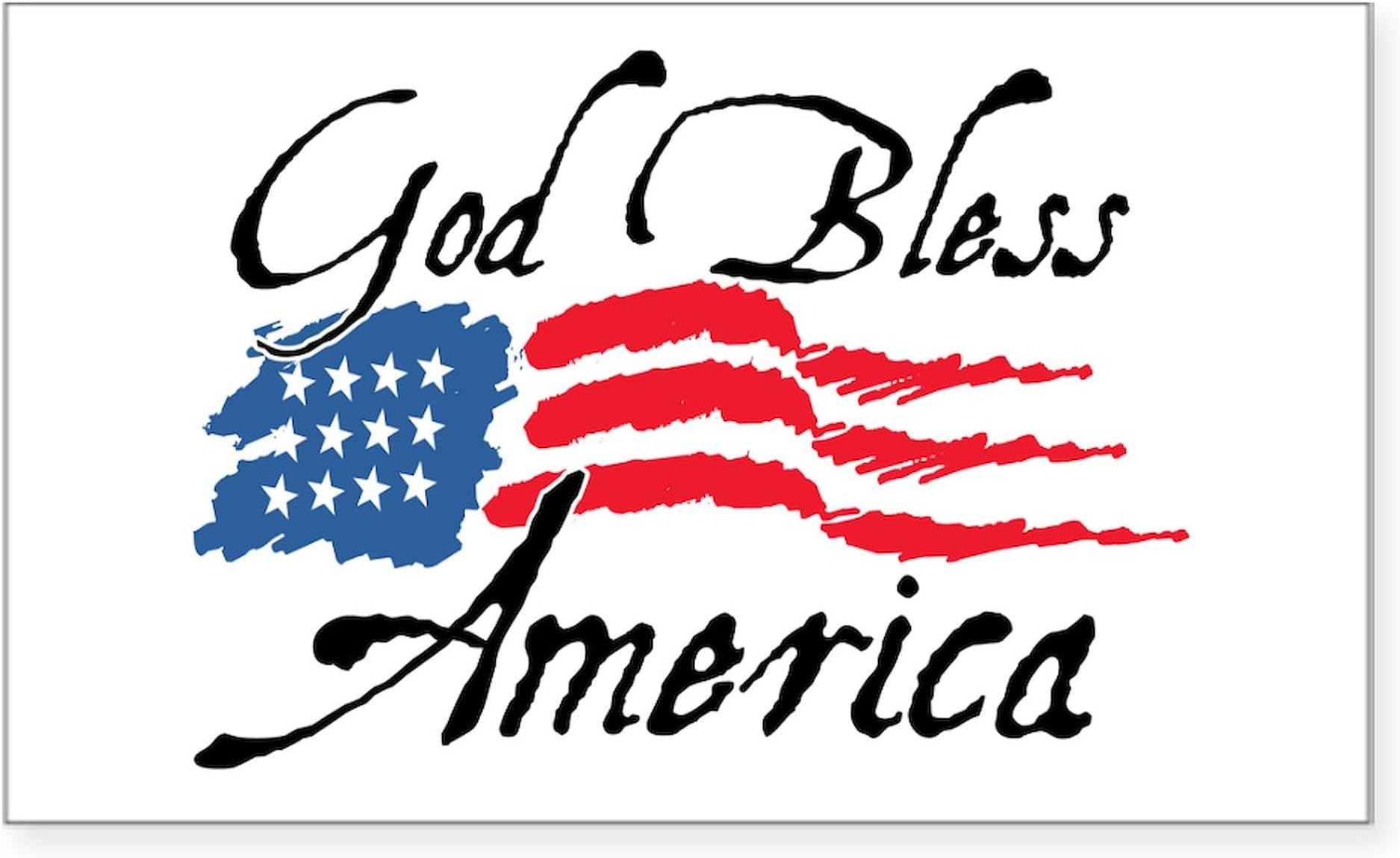 Amazon.com - HOF Trading God Bless America Flag - 4Th of July ...