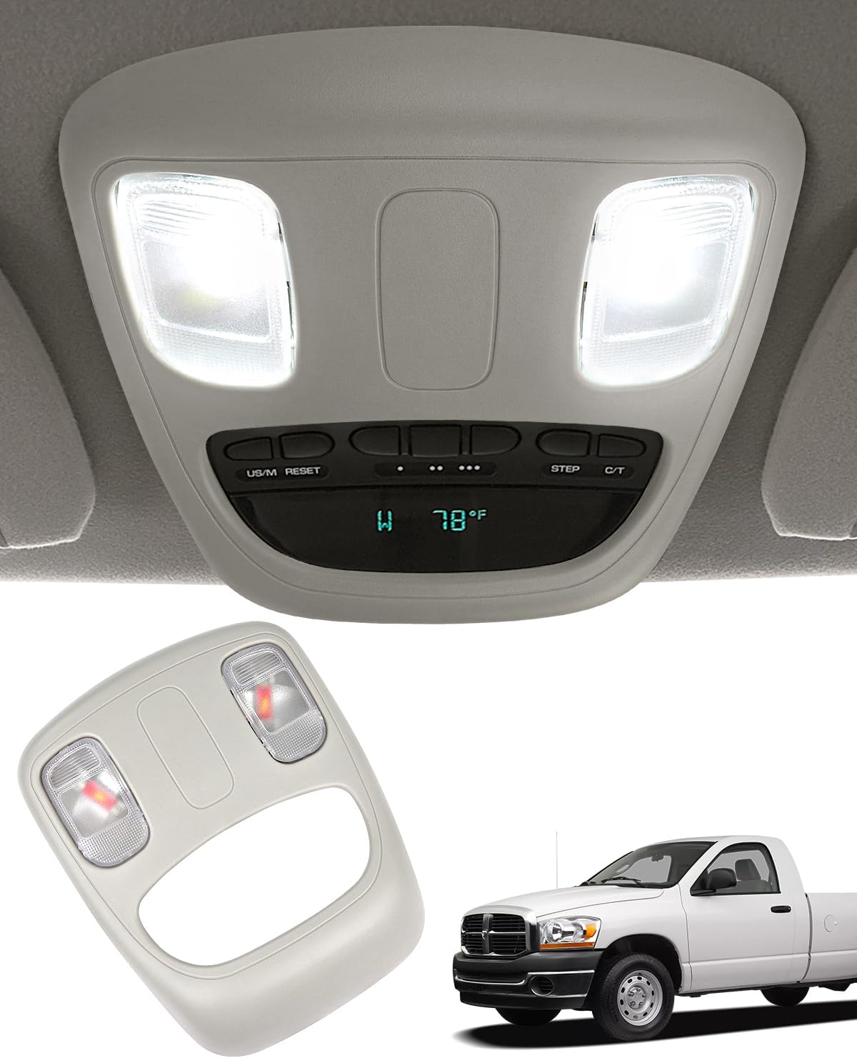 Amazon.com: TOP-MAX Overhead Console Dome Light Replacement LED ...