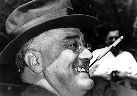 Amazon.com: Franklin D Roosevelt smiling and smoking Photo Print (10 x ...