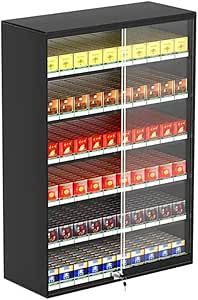 Amazon.com: Cigarette Display Case- Wall Mounted Cigarette Rack ...