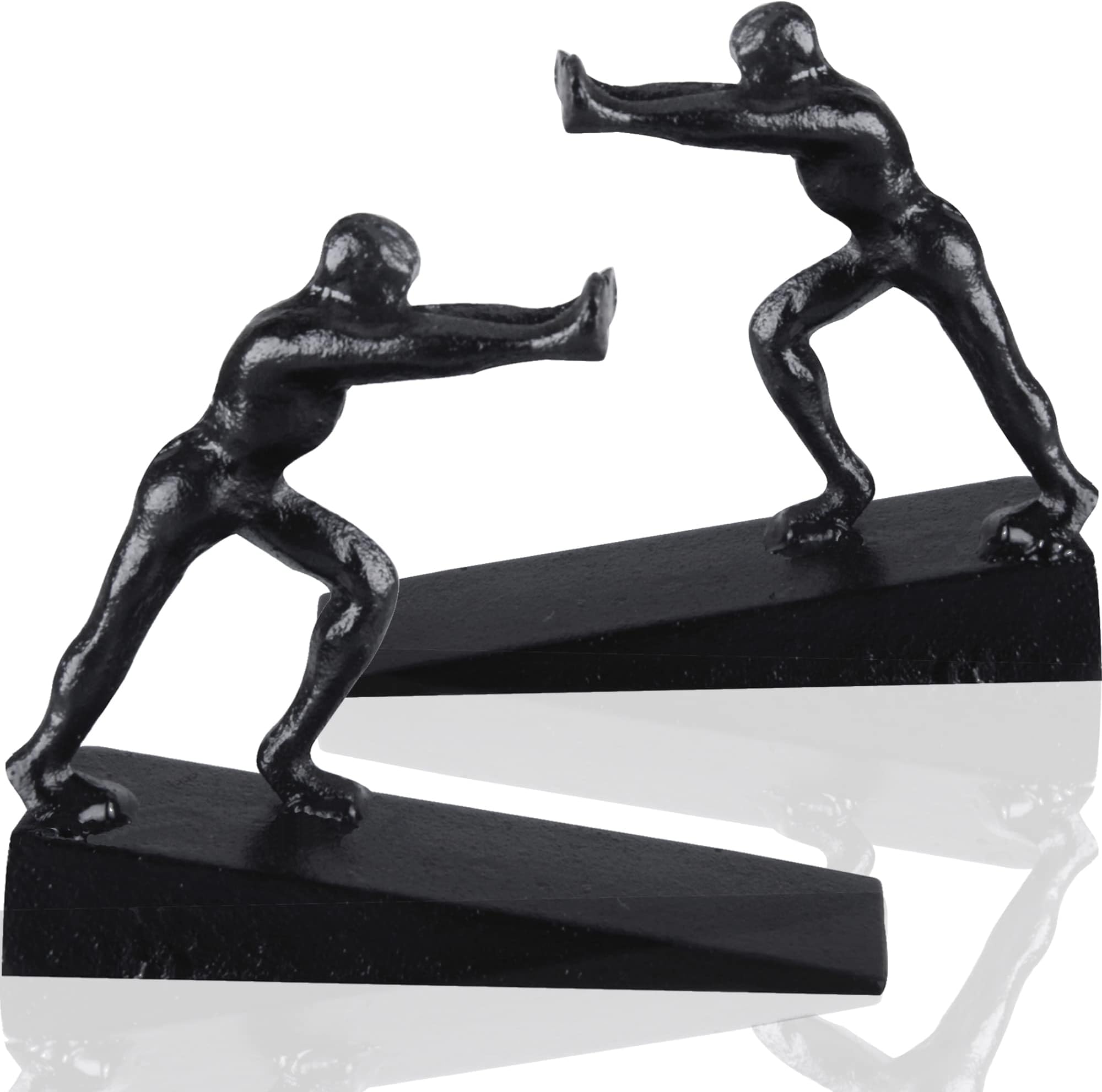 Amazon.com : Sumnacon 2 Pcs Cast Iron Cute Man Door Stops - Heavy Duty ...