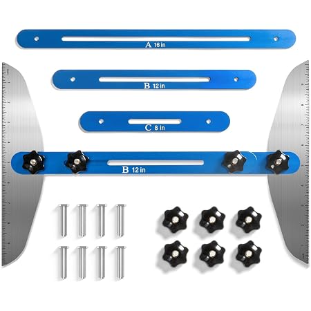 Staircision Stair Tread Template Tool - Stair Gauge Set with Carpenter ...