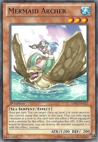 Amazon.com: Yu-Gi-Oh! - Mermaid Archer (SDRE-EN011) - Structure Deck ...