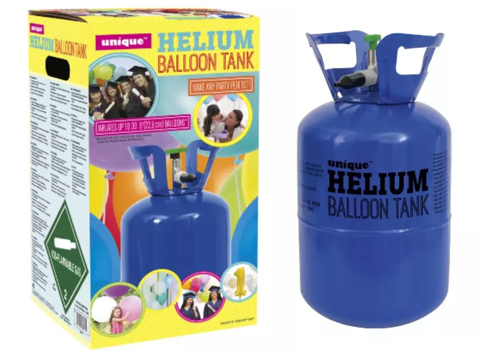 Disposable Helium Balloon Gas Cylinder/Canister - Fills upto 30 9 Inch ...