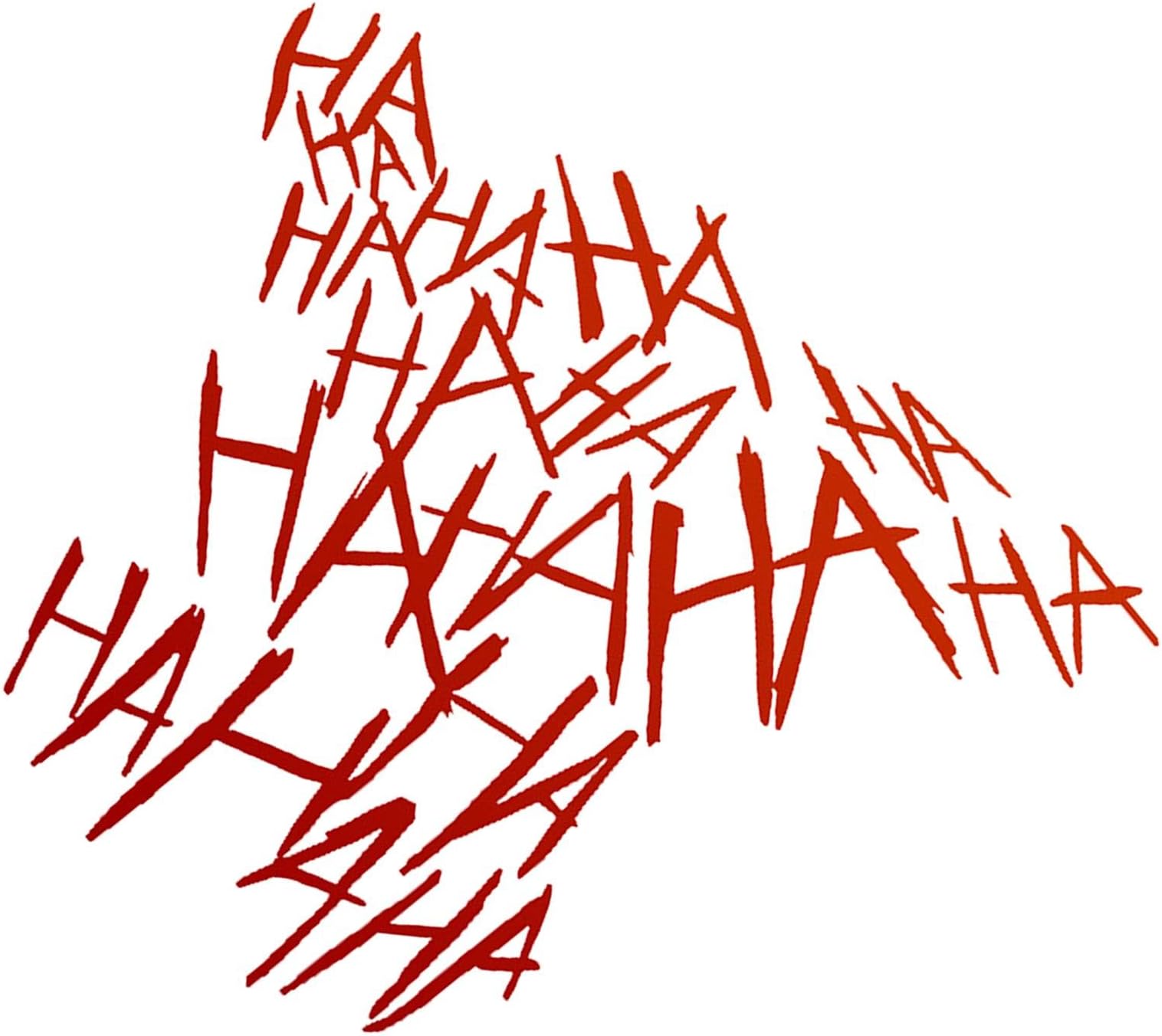 2 x 10cm Evil Joker Vinyl Stickers - Comic Book Villain Kids Fun ...