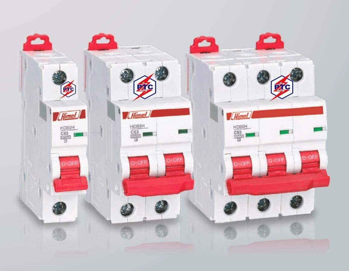 Buy HIMEL Miniature circuit breaker 10A SP MCB 10KA TYPE C HDB9H631C10 ...