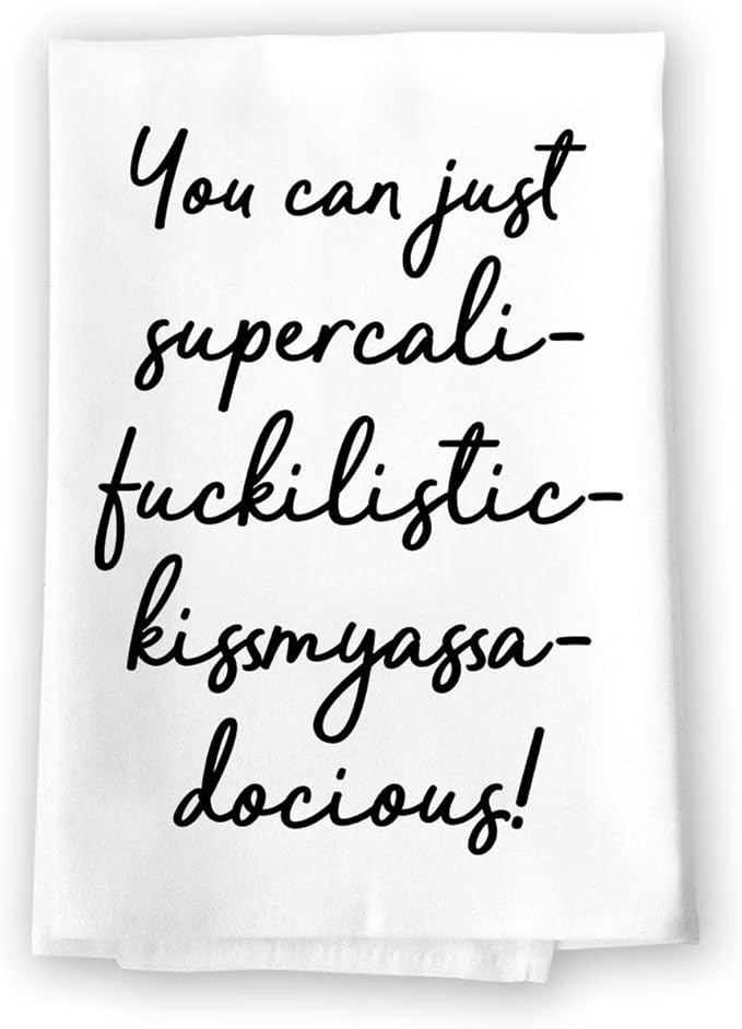 Amazon.com: Honey Dew Gifts Funny Inappropriate Kitchen Towels, You Can ...