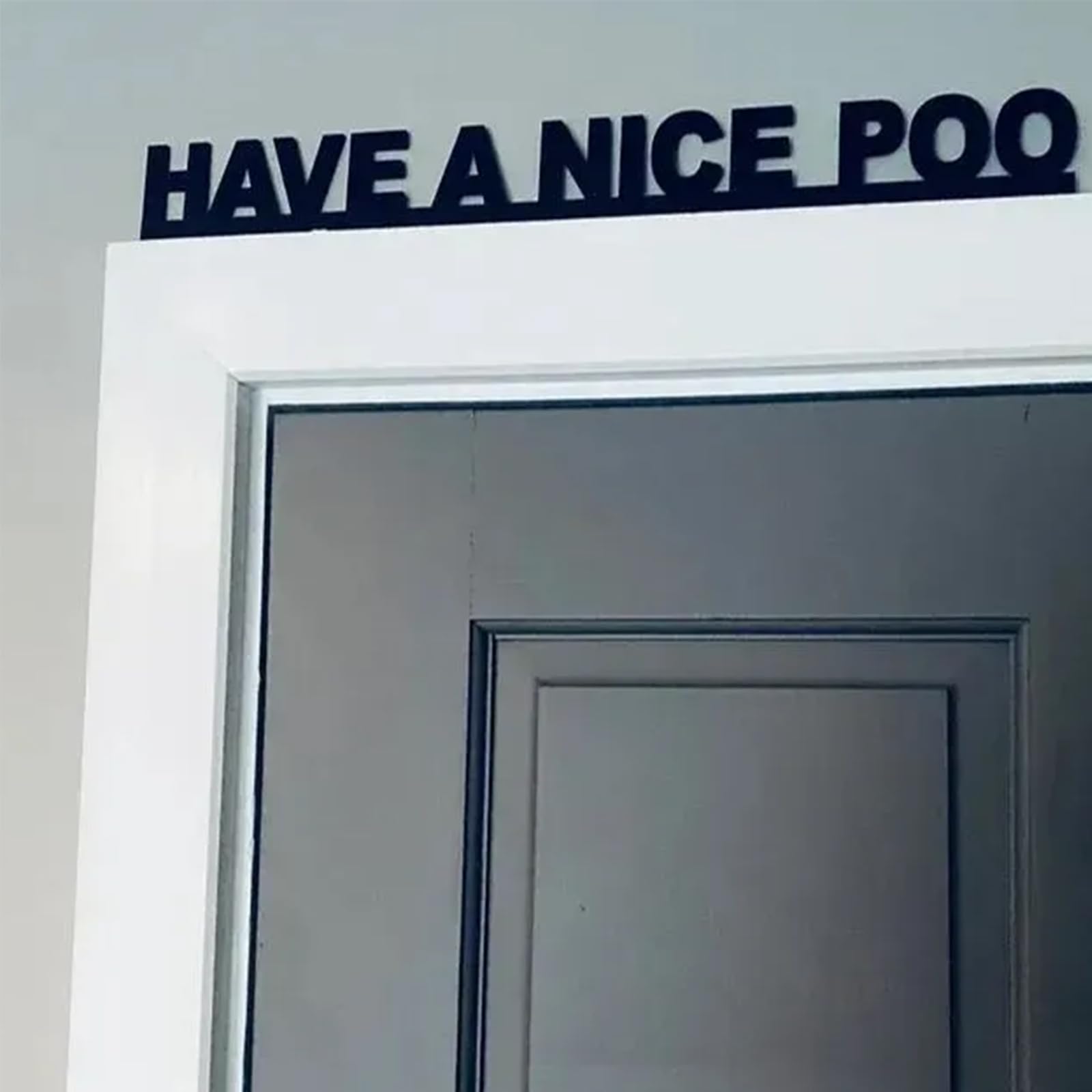 Amazon.com : Funny Acrylic Door Topper,Minimalist Over The Corner Frame ...