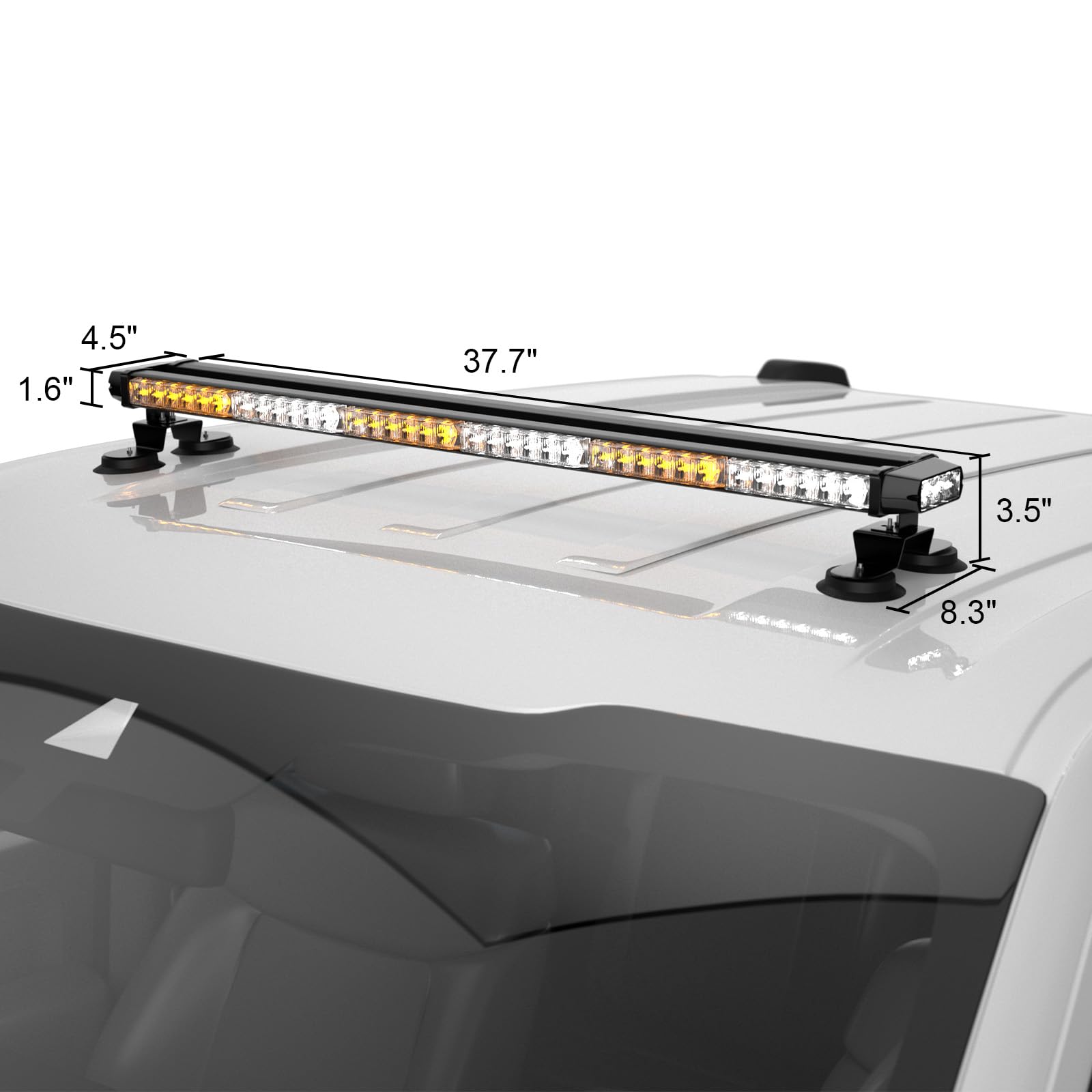 38" 78 LED Strobe Light Bar, Double Side Flashing High Intensity ...