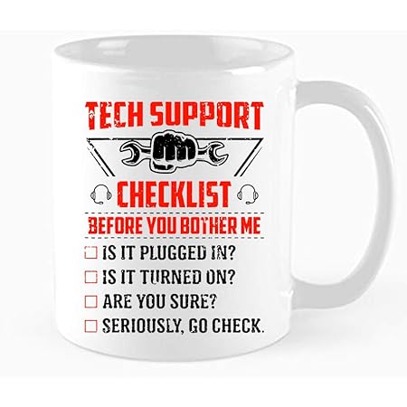 Amazon.com: Tech Support Coffee Mug - Tech Support Definition - Gifts ...