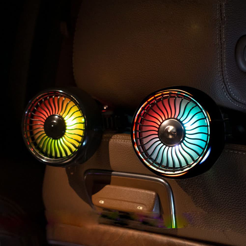 Amazon.com: DURASIKO Car Fan with Strong Airflow,USB Car Cooling Fan ...