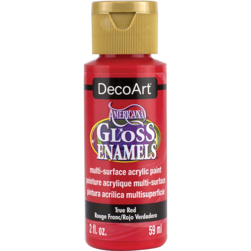 DecoArt Americana Gloss Enamel Paint, 2-Ounce, True Red : Amazon.in ...