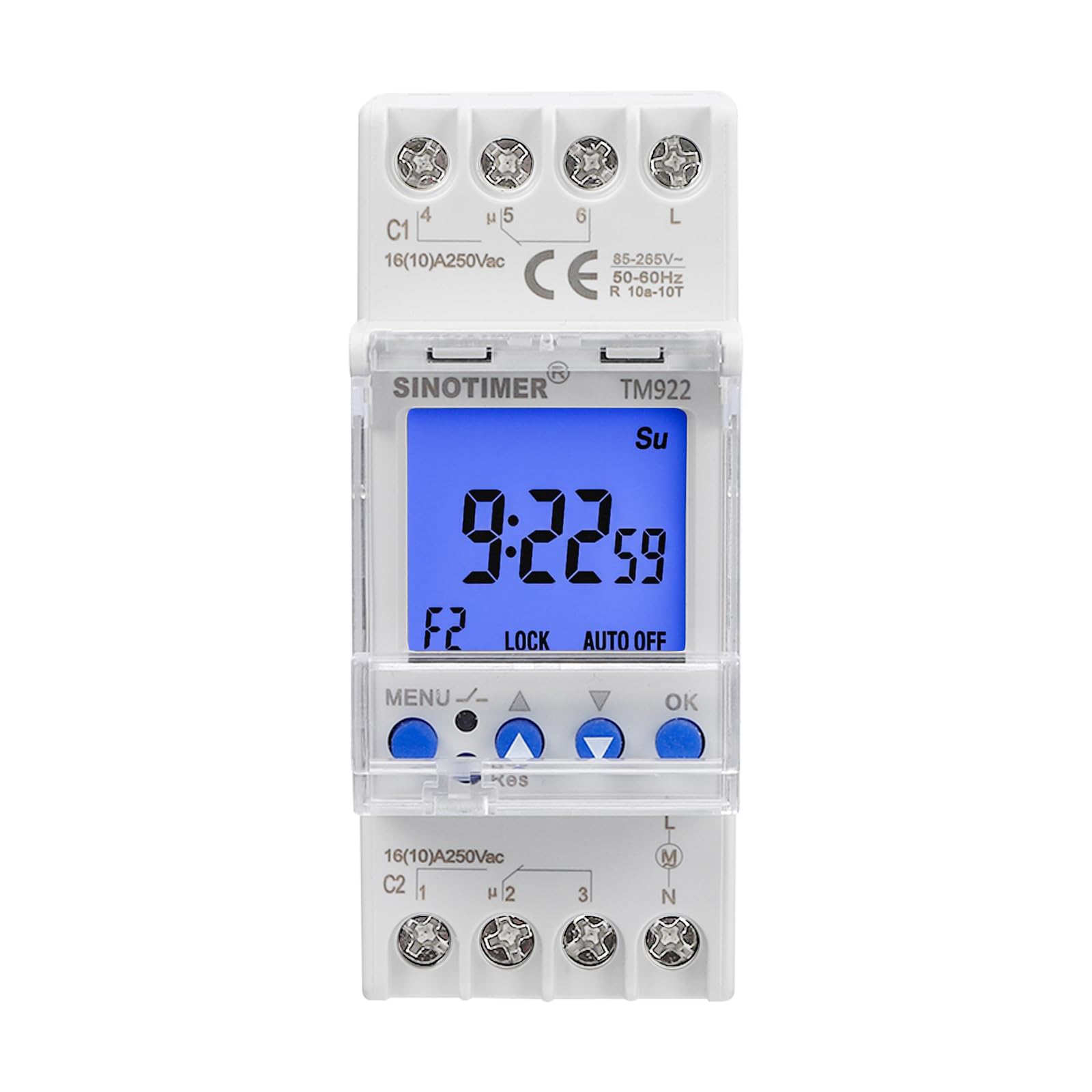 SINOTIMER TM922 Dual Channel Programmable Digital Timer Switch User Manual