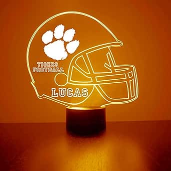 Amazon.com: Custom Clemson University Tigers Football Helmet LED Sign ...