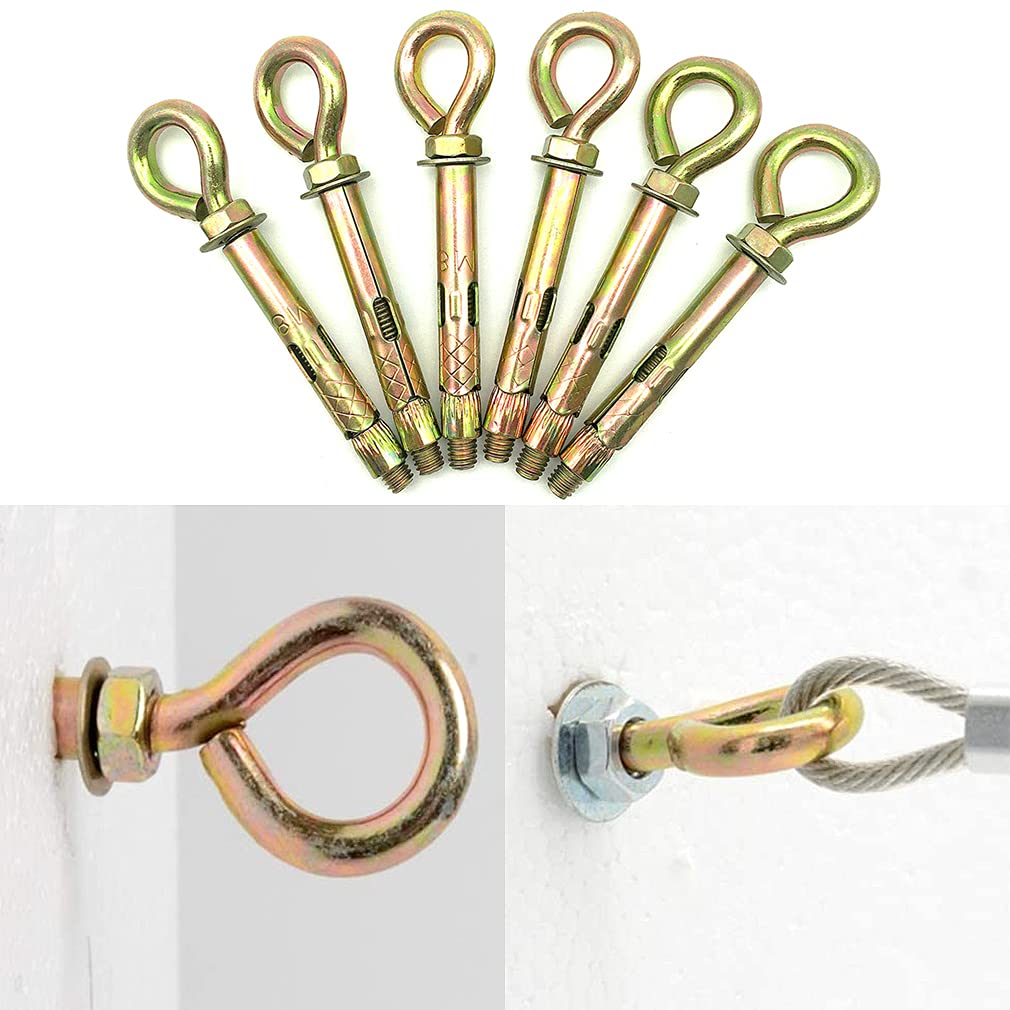 Buy Ayiciel Expansion Anchor Bolts, M6 x 60mm Eye Expansion Shield Bolt ...