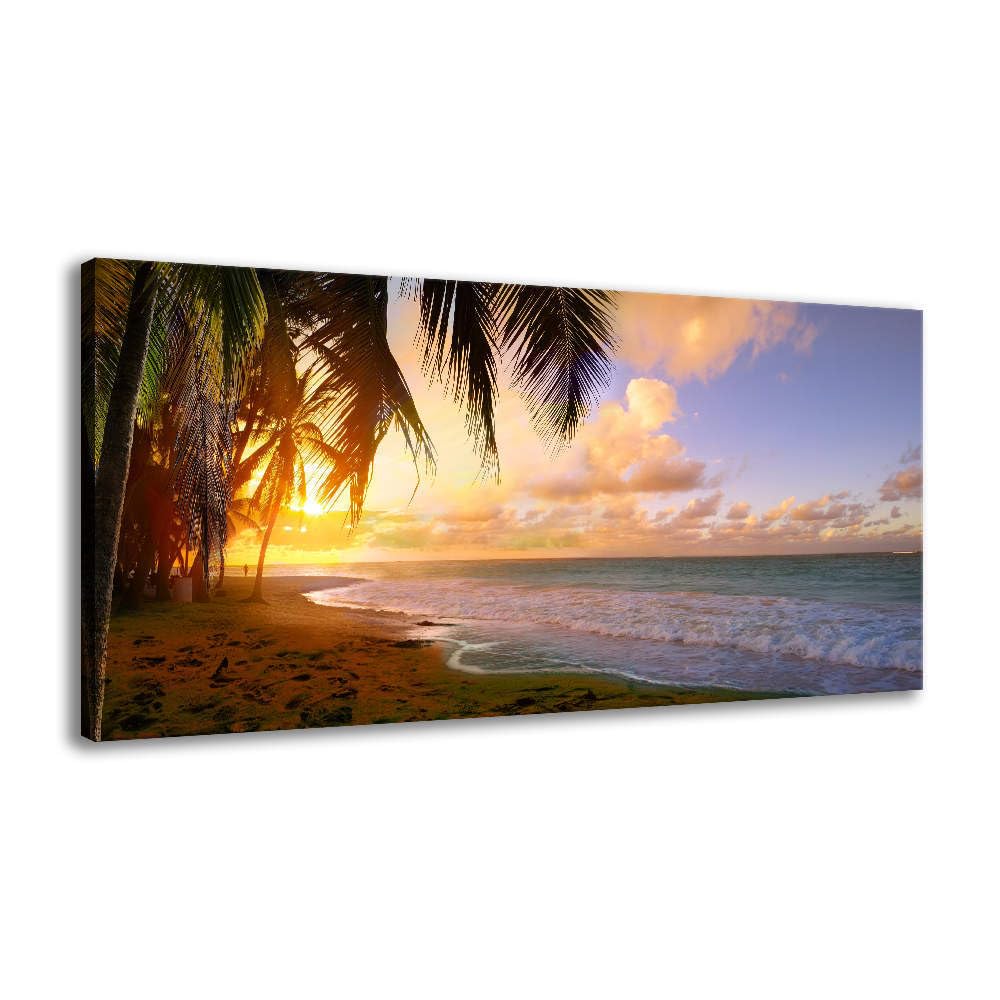 Amazon.com: Beach Sunrise Canvas Wall Art for Bedroom Tropical Palm ...