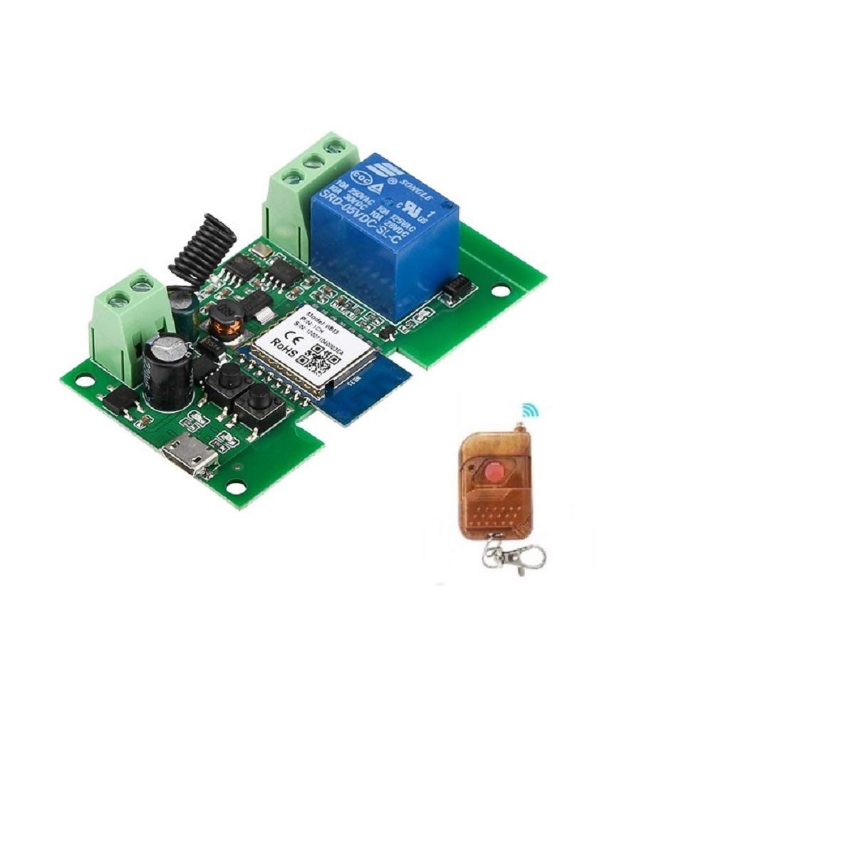 Buy MHCOZY WiFi RF Relay Switch,Set to emulate Both pushbutton with ...