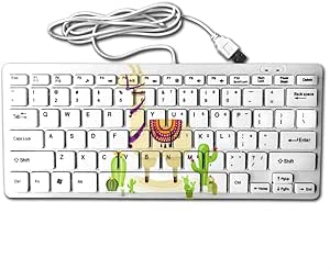 Mexican Llama 78 Keys Wired USB Mini Slim Keyboard For Pc Computer ...