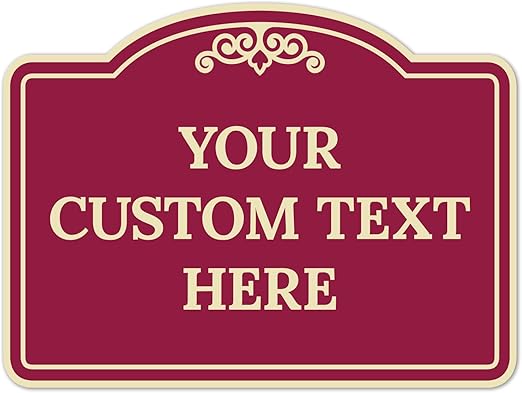 Amazon.com: Custom Decorative Sign, Personalized Metal Sign for ...