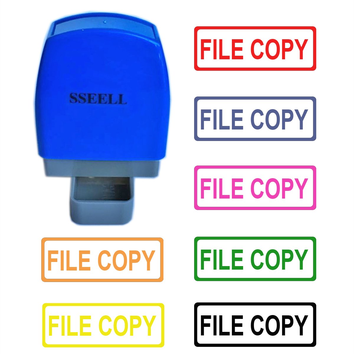 Amazon.com : SSEELL File Copy Self Inking Rubber Flash Stamp Self ...