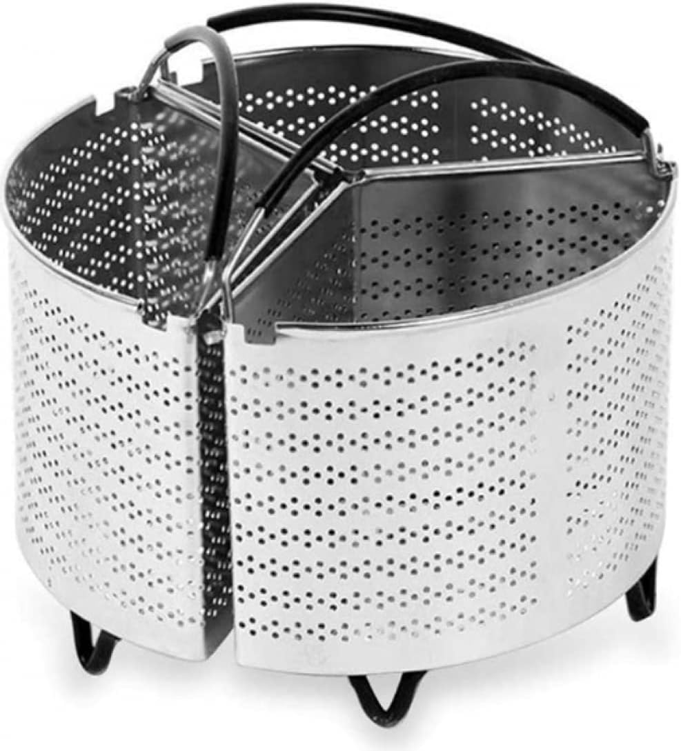 Amazon.com: YZJSSL 3 Pcs Stainless Steel Divider Steamer Basket for 6/8 ...