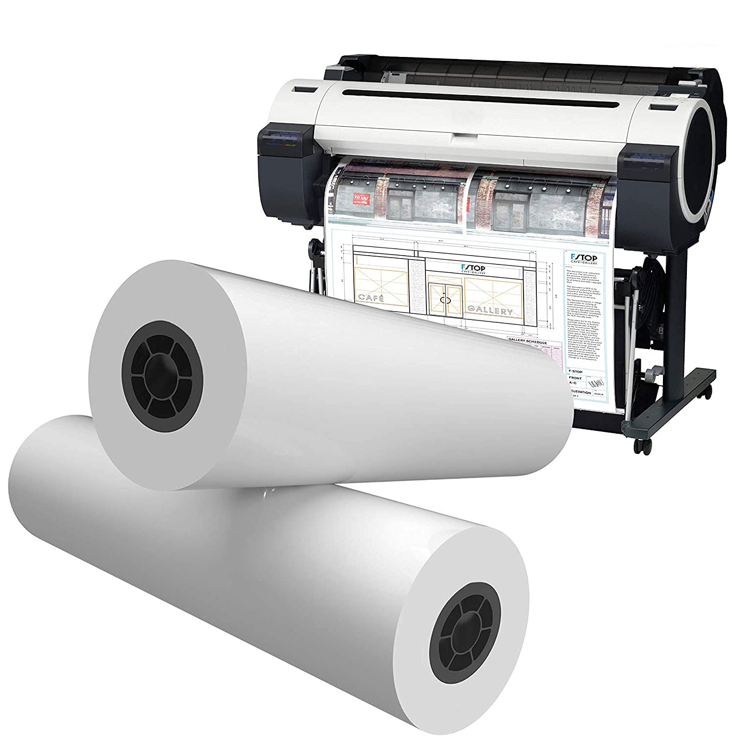 Snapklik.com : Alliance Wide Format Paper Rolls CAD Bond 30" Widths