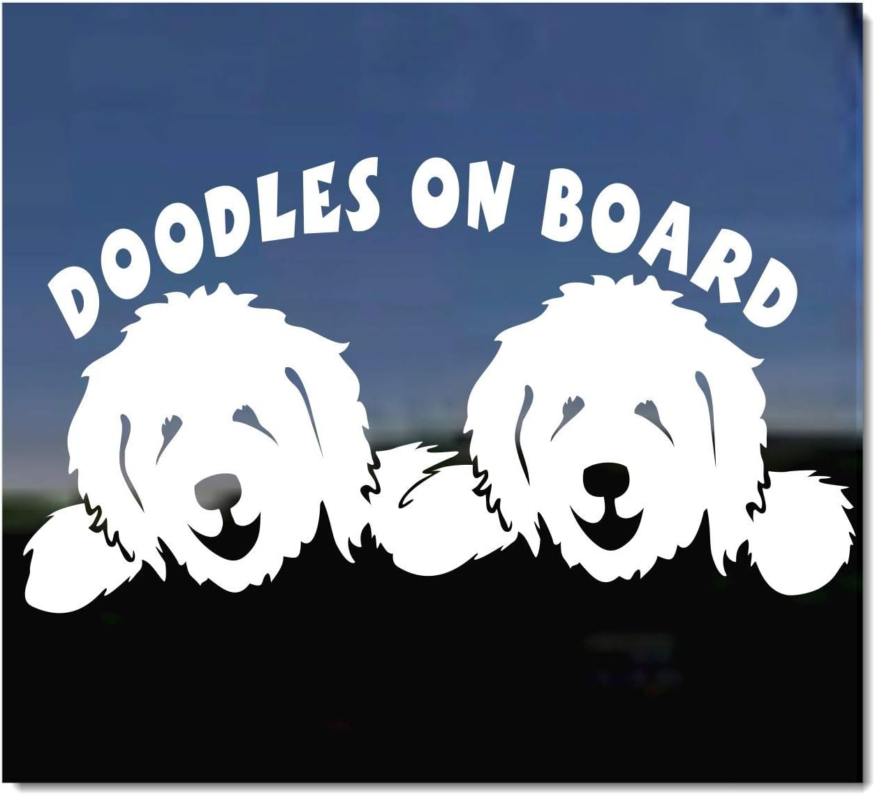 Amazon.com: Doodles On Board | NickerStickers® Goldendoodle Labradoodle ...