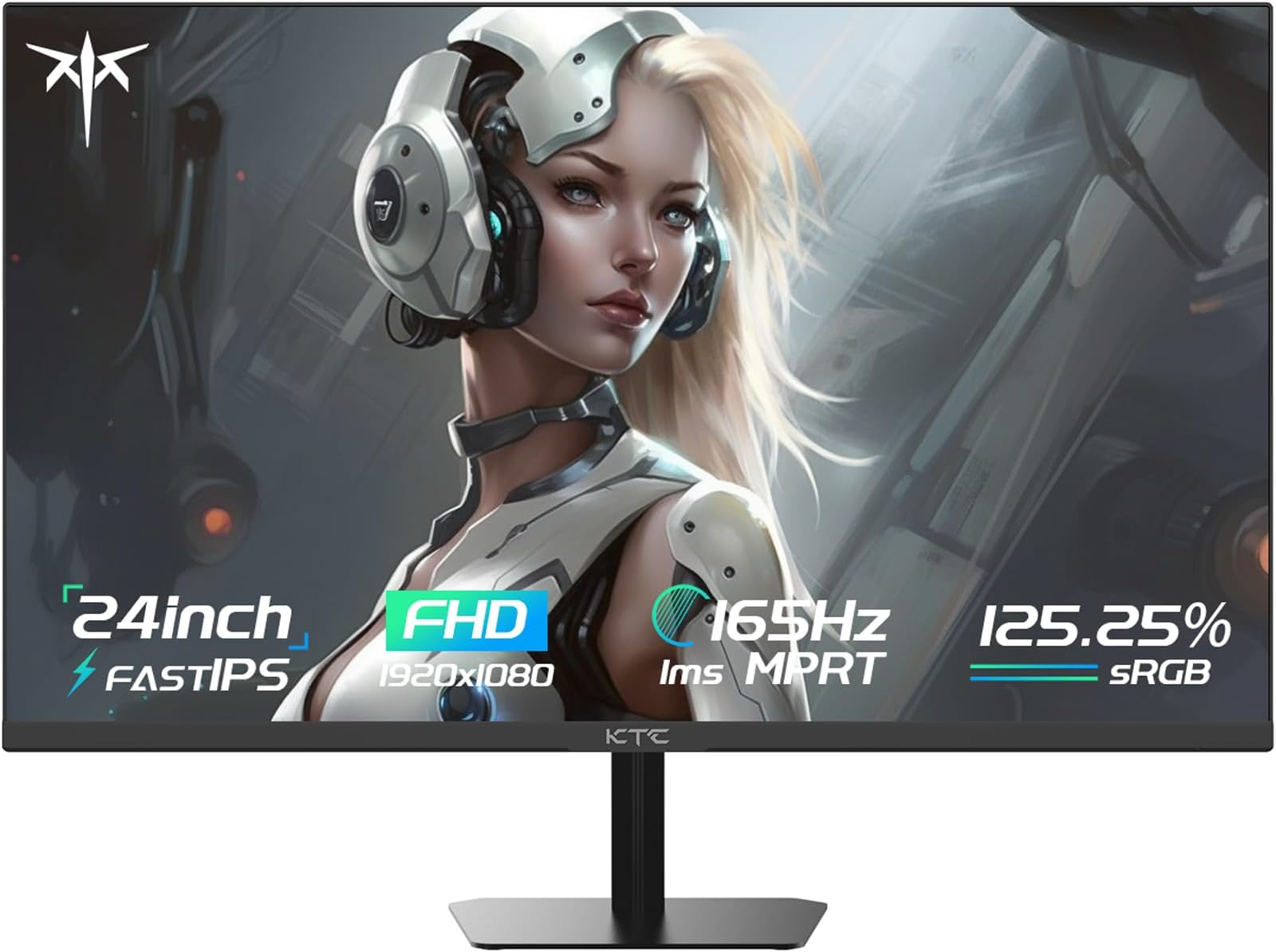 KTC 24 Inch Gaming Monitor FHD 1080P Fast IPS 165Hz, 125% sRGB 1ms HDR ...