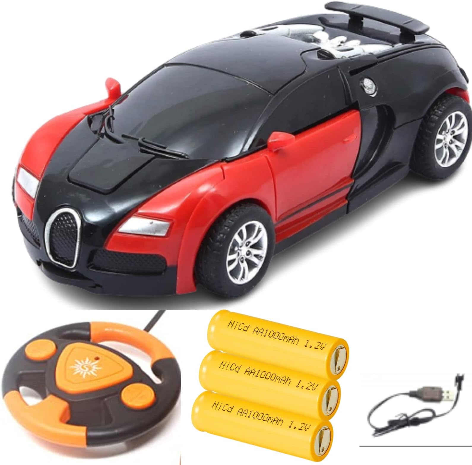 VRION® Toy Car Multicolor, Design Sports Racing Car with Steering Wheel ...