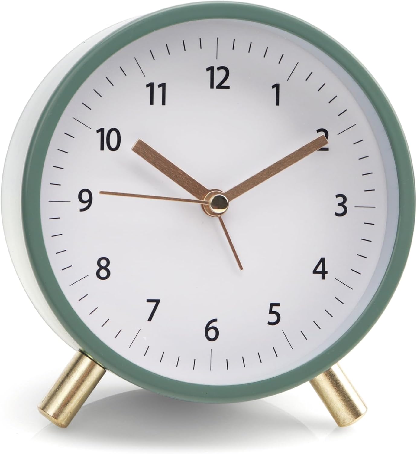 Amazon.com: AOLOX Alarm Clock 4.5" Bedside Analog Alarm Clock for ...