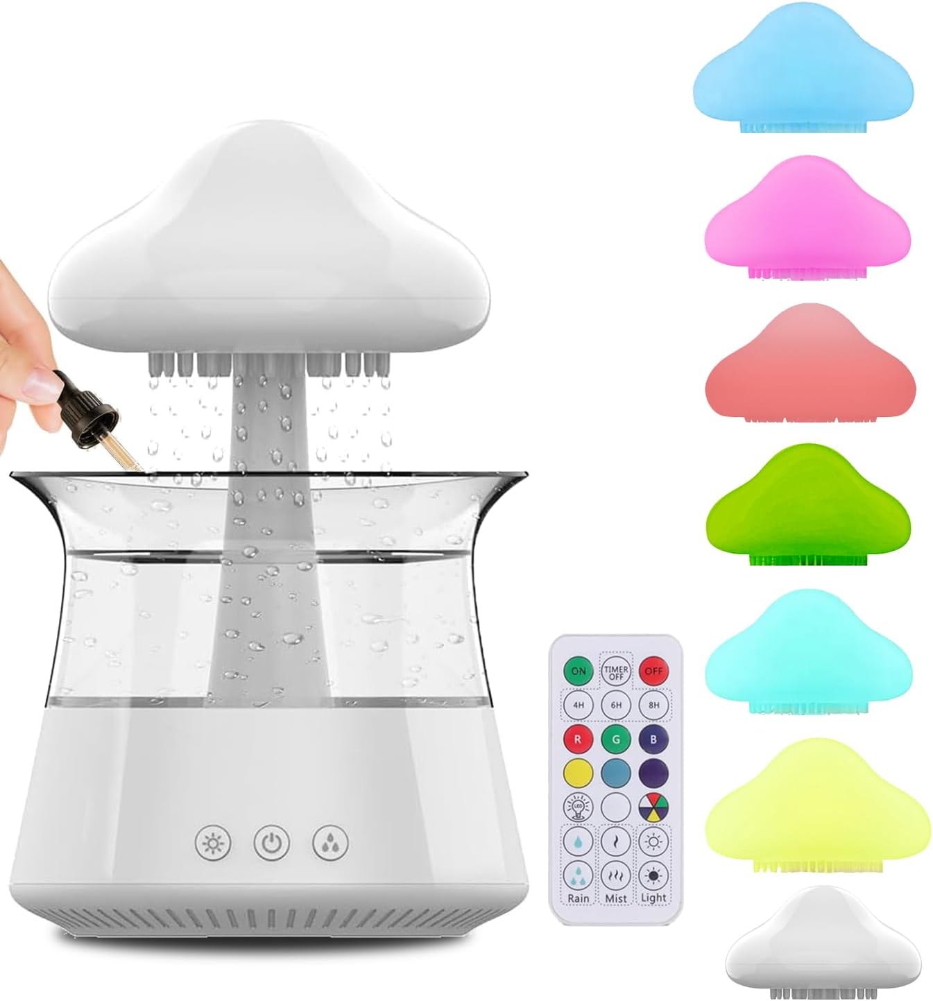 Amazon.com: Generic Rain Cloud Humidifier Water Drip, Remote Control ...