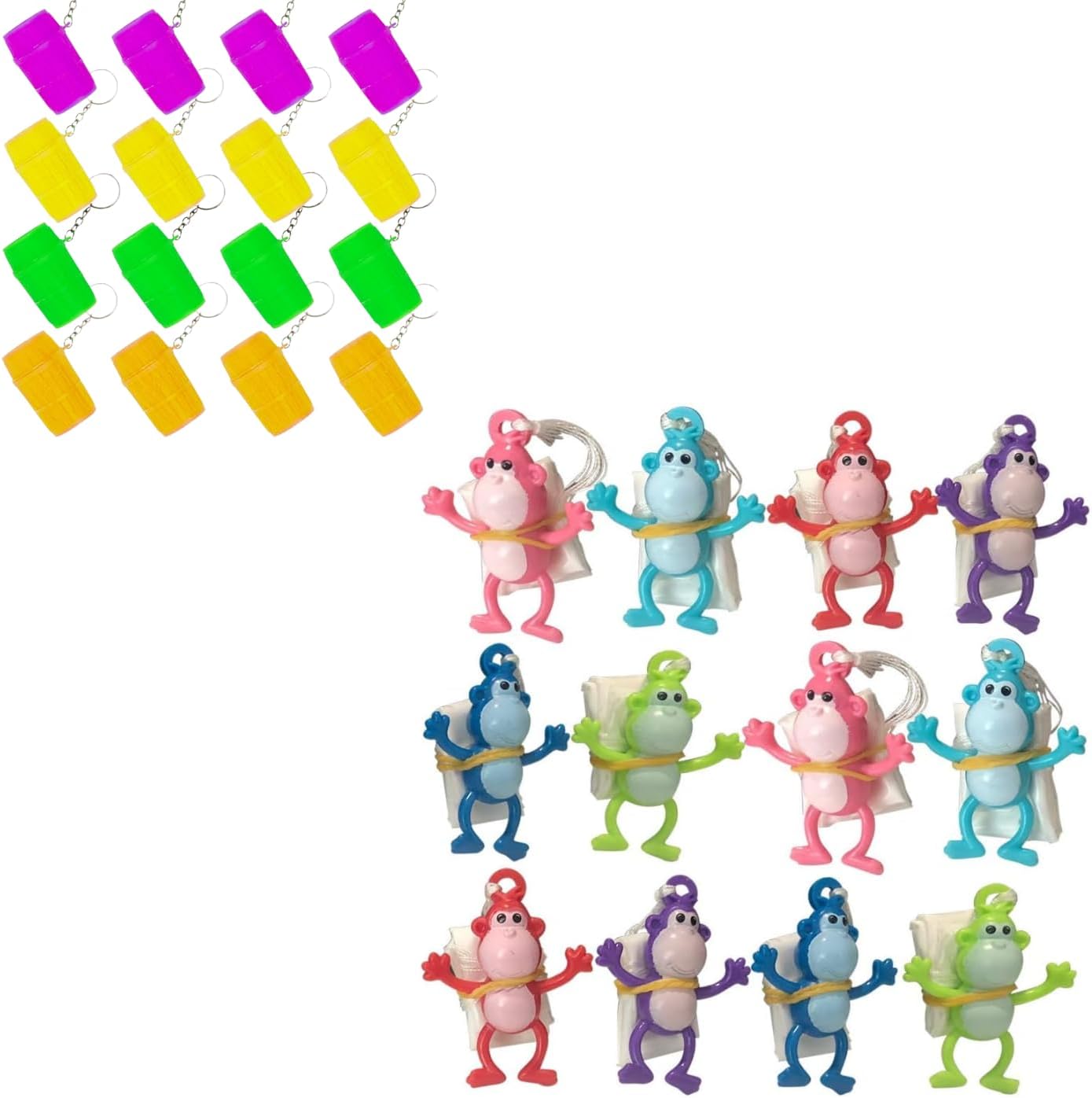 Amazon.com: ArtCreativity Monkey Paratroopers & Mini Monkeys in a ...