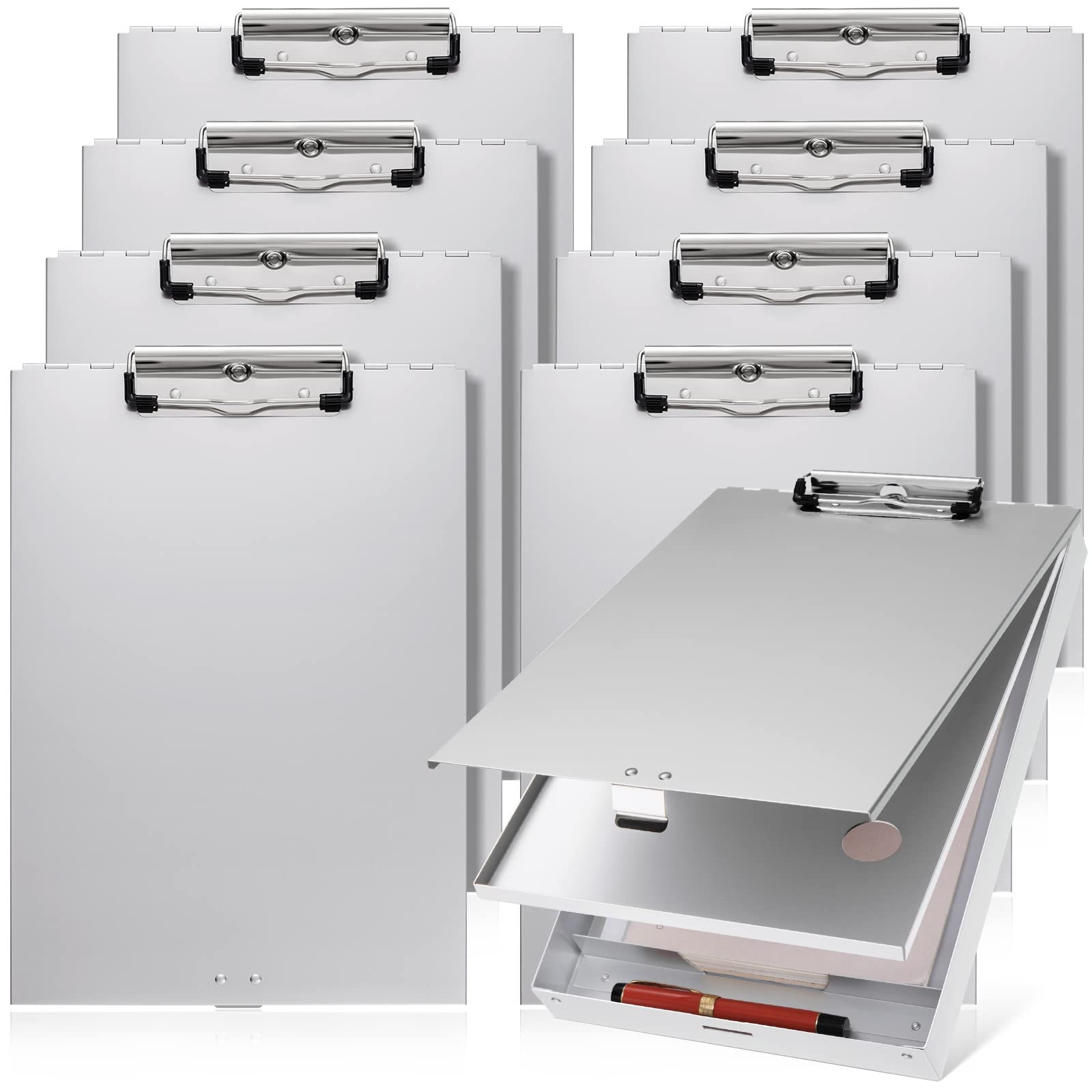 Amazon.com : PerKoop Aluminum Clipboard with Storage Folder Form Holder ...