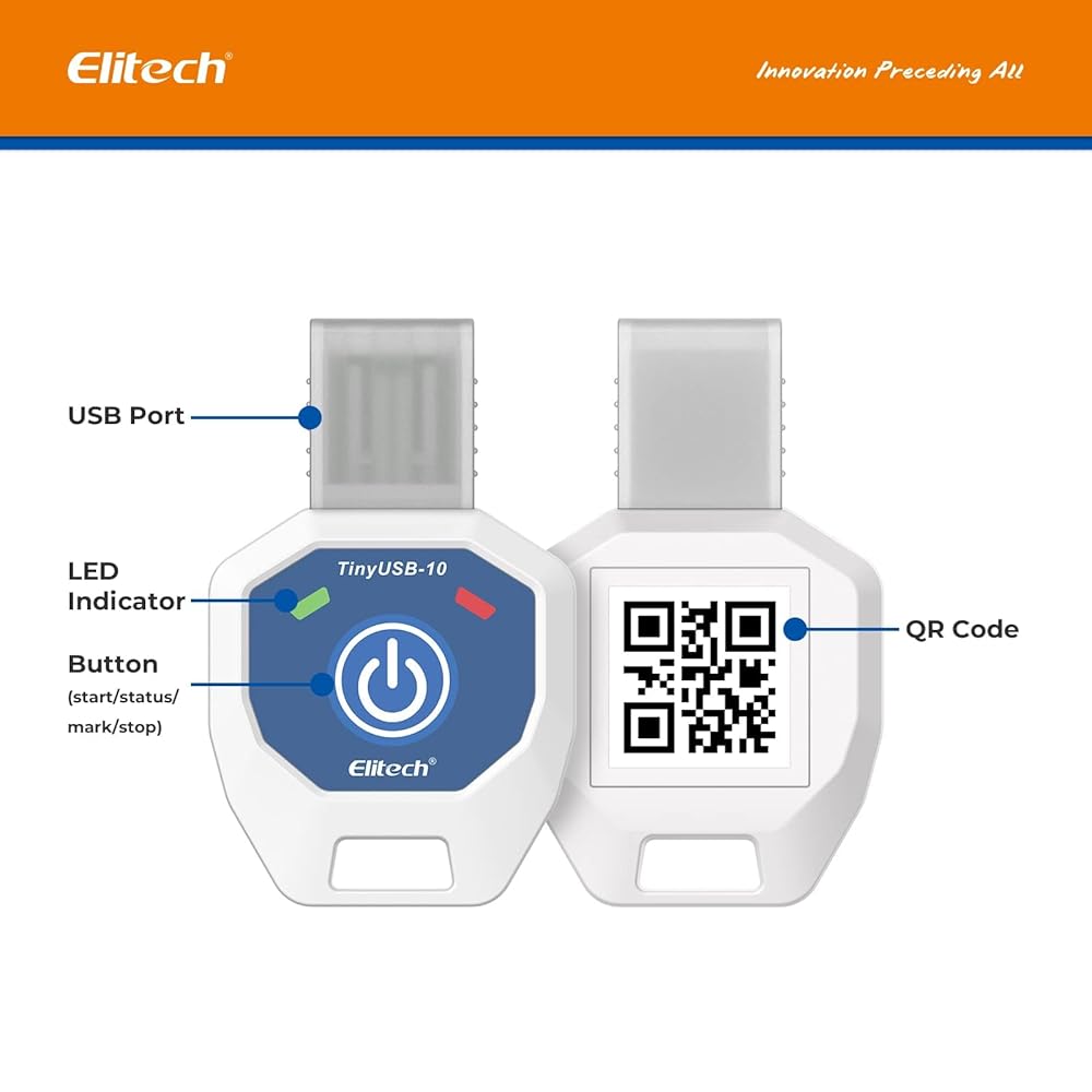 Elitech 100 Pack Temperature Data Logger Single Use Philippines | Ubuy