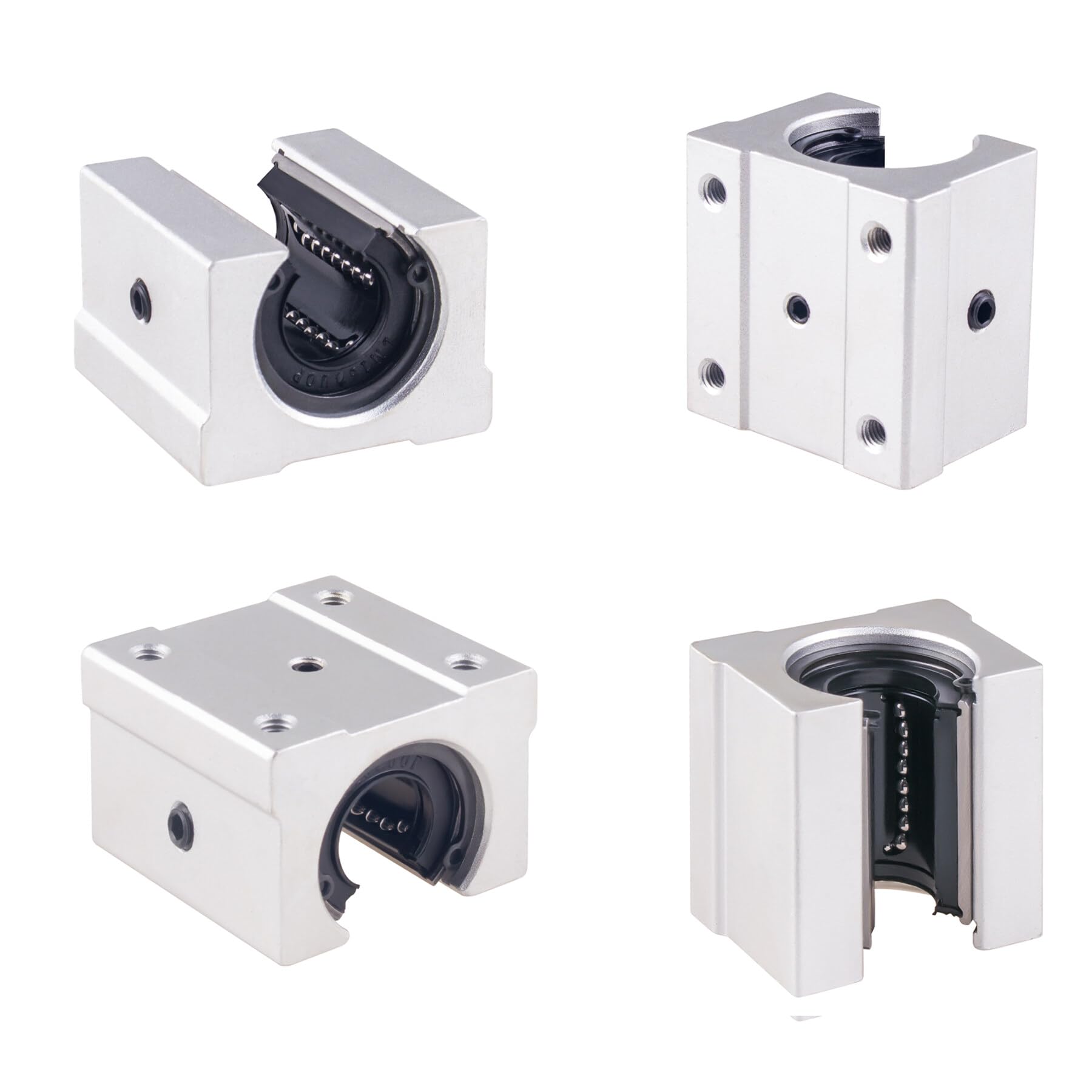 Snapklik.com : ANWOKIT Black Linear Rails 2PCS SBR16 1000mm Linear ...