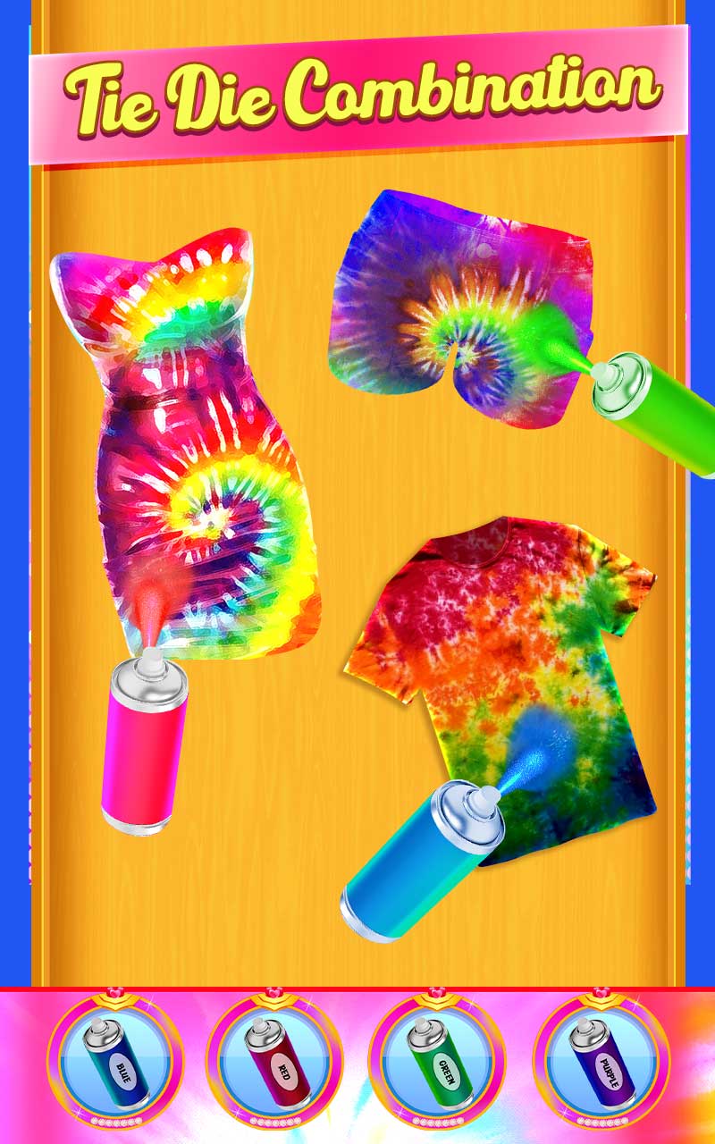 Tie Dye T-Shirt Design Game - App on Amazon Appstore