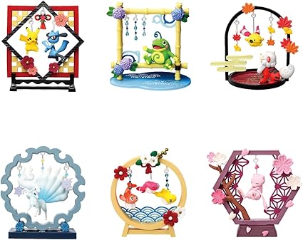 Amazon.com: Rement Pokemon Pokemon, Fluffy Flowy Decoration, 1 Box, H 4 ...