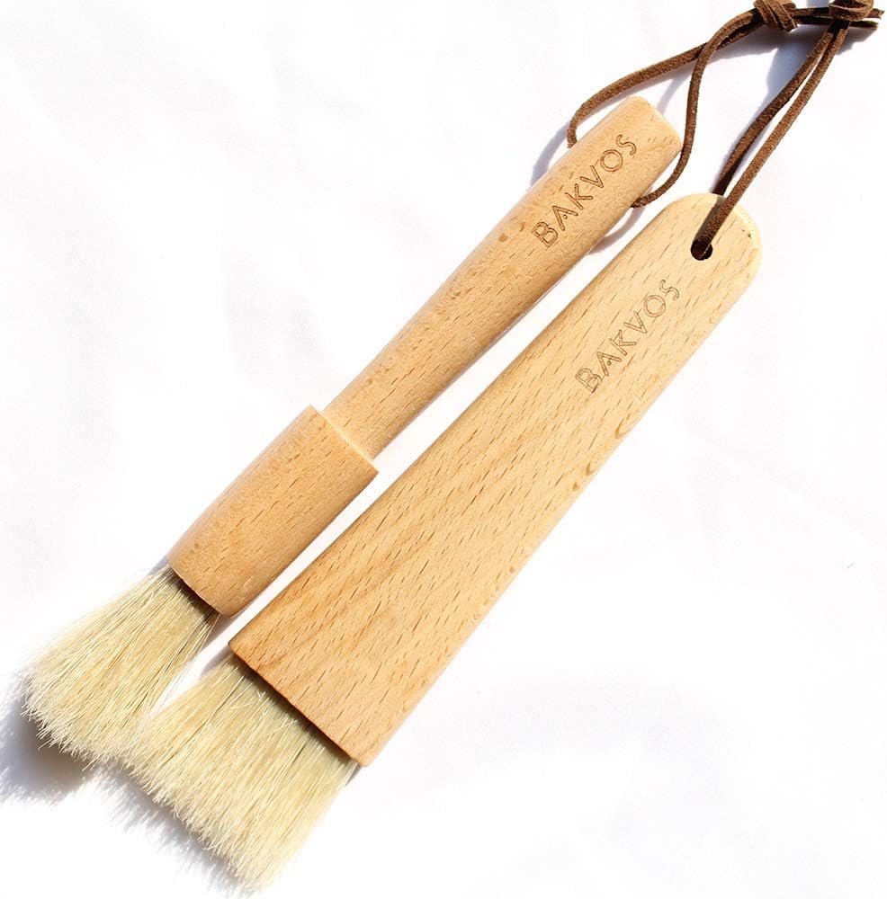 Amazon.com: BAKVOS Pastry Brushes With Natural Wood and Bristles,Baking ...