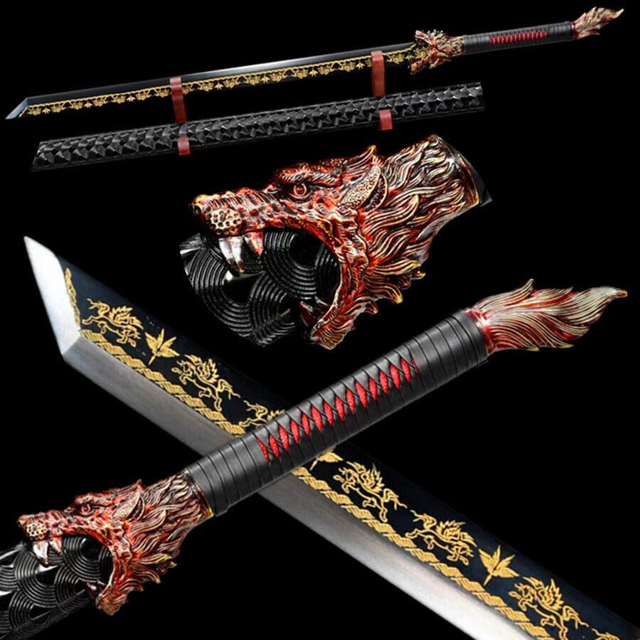 Zhmyyxgs Chinese Kungfu Wolf Dao Sword Katana Sharp High Manganese ...