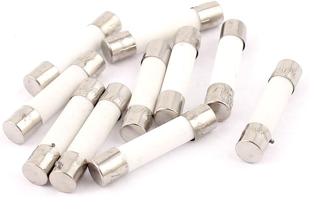 uxcell Multimeter 10 x 38mm Cylinder Fast Blow Ceramic Fuse AC 500V 20A ...