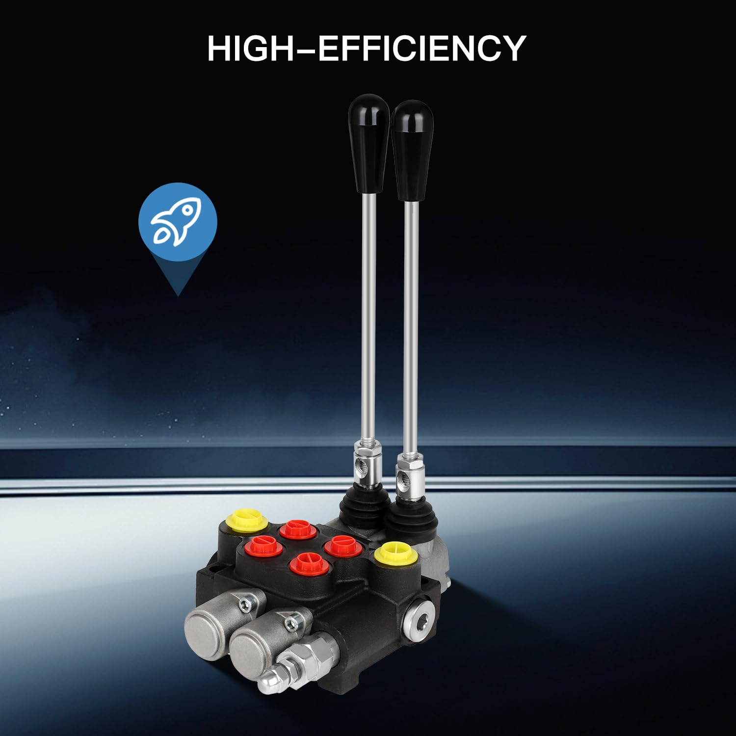 Snapklik.com : Hydraulic Flow Control Valve 2 Spool 13 GPM Hydraulic ...