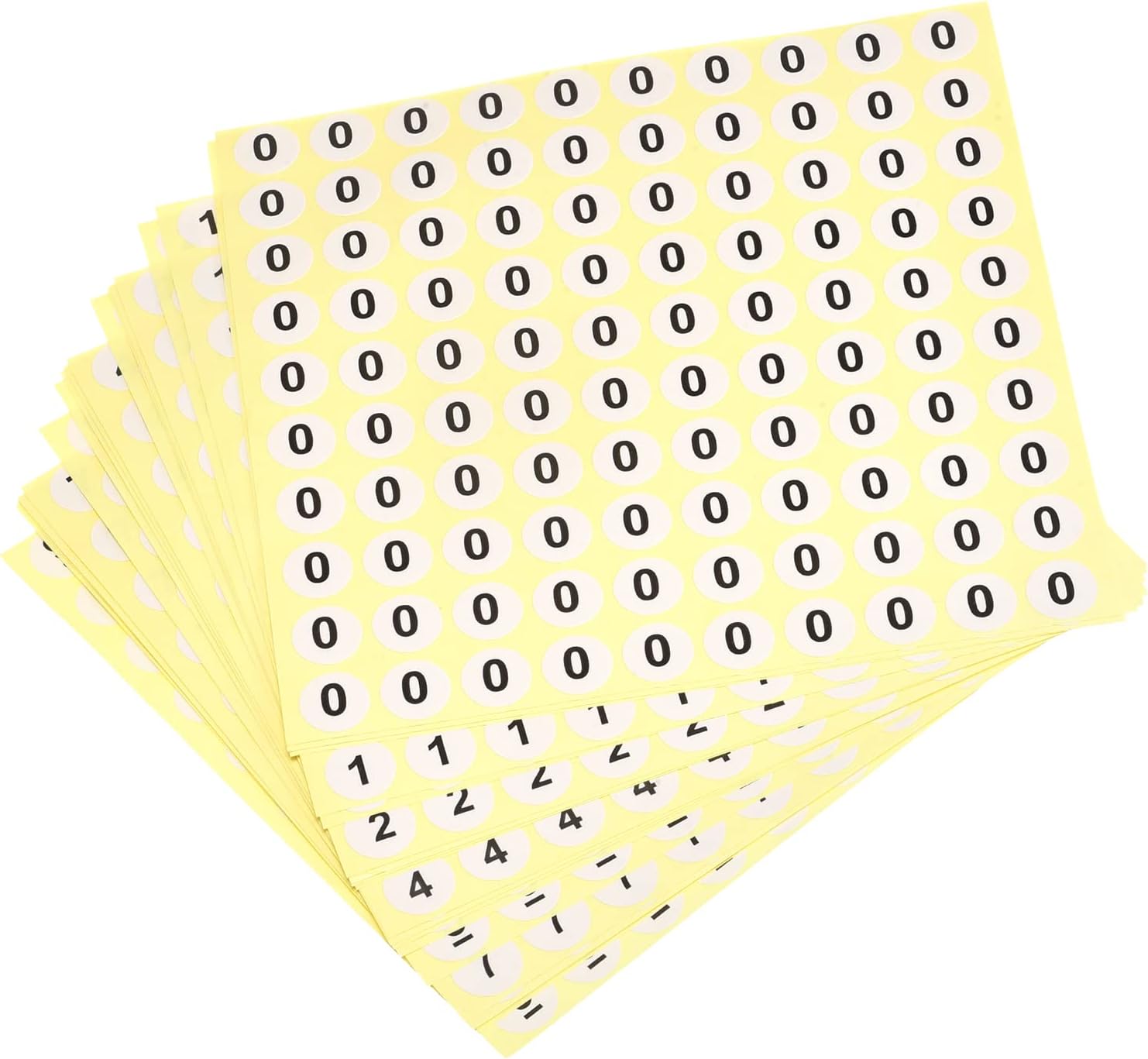 Amazon.com : MECCANIXITY 0 to 9 Number Stickers Number Label Self ...