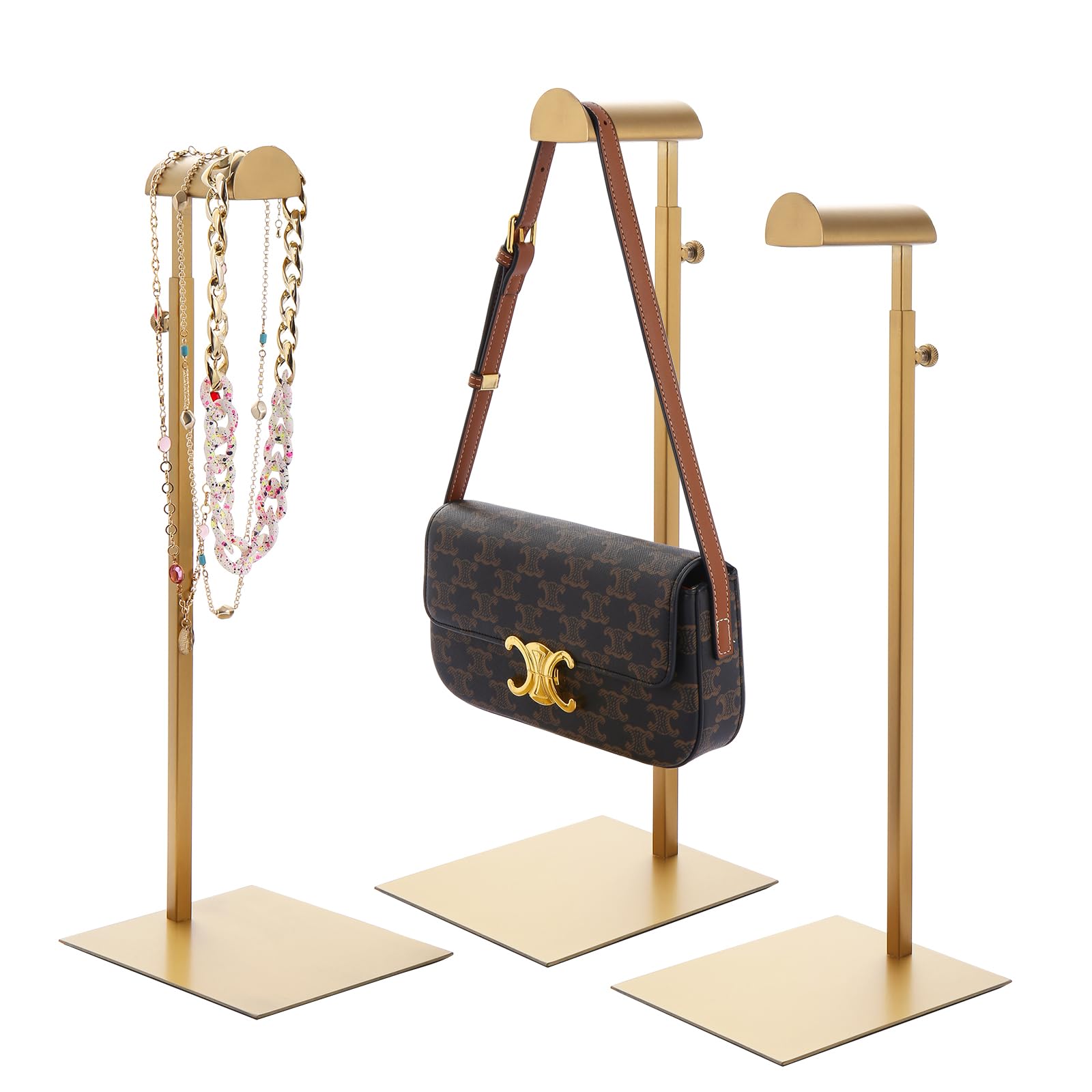 Amazon.com: K KAIDIYIN Gold Purse Display Stand, 3 Pack Heavy Duty ...