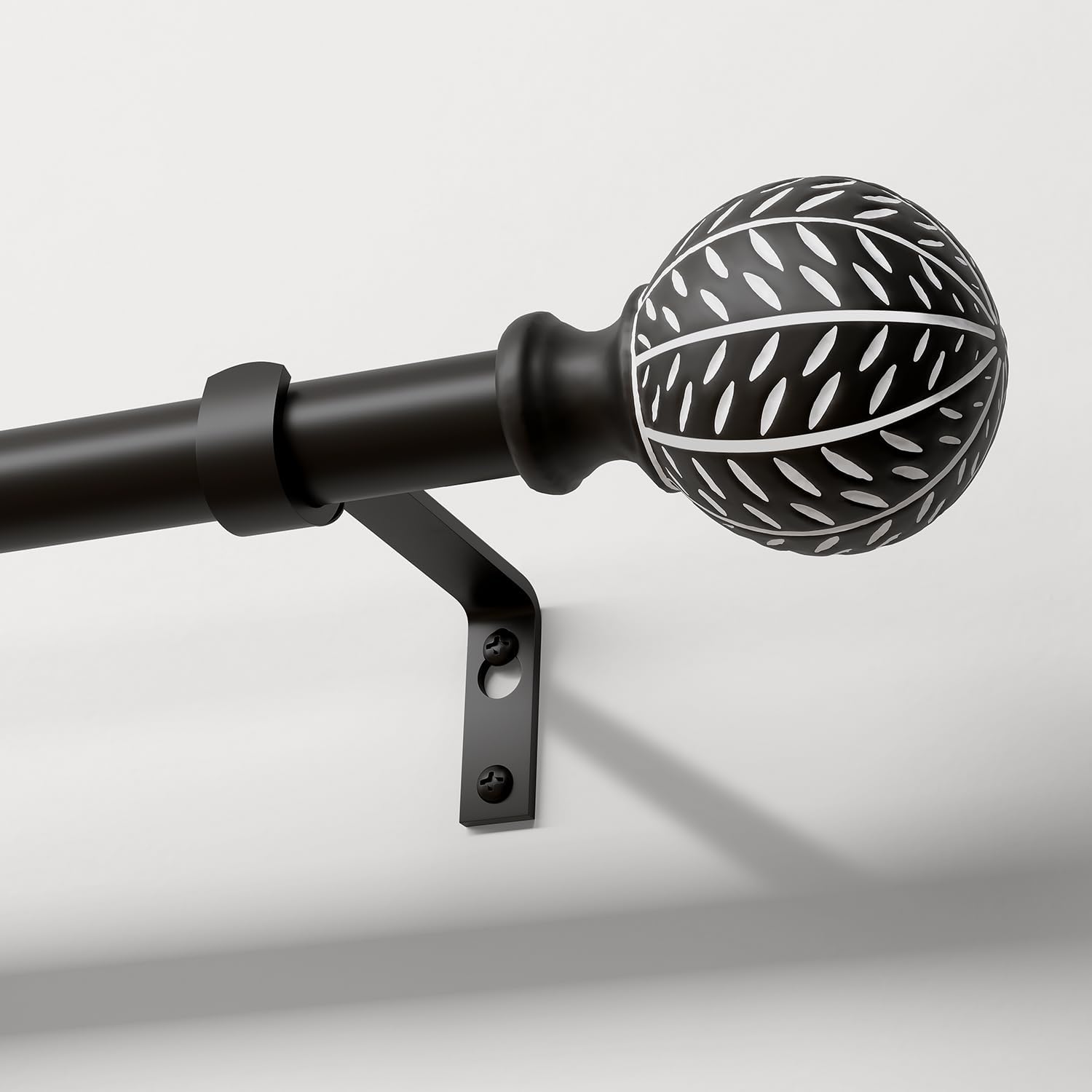 Amazon.com: QDWIS Black Curtain Rods for Windows 28 to 48 Inch,1 ...