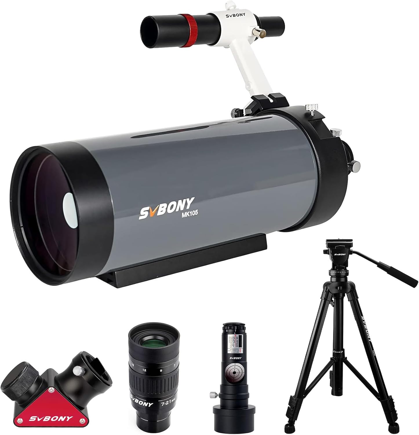 Amazon.co.jp: SVBONY MK105 天体望遠鏡セット 150倍以上 初心者に最適 大人使用可能 大口径105mm 高倍率 MAK 反射屈折式 OTA f/13 焦点距離 ...