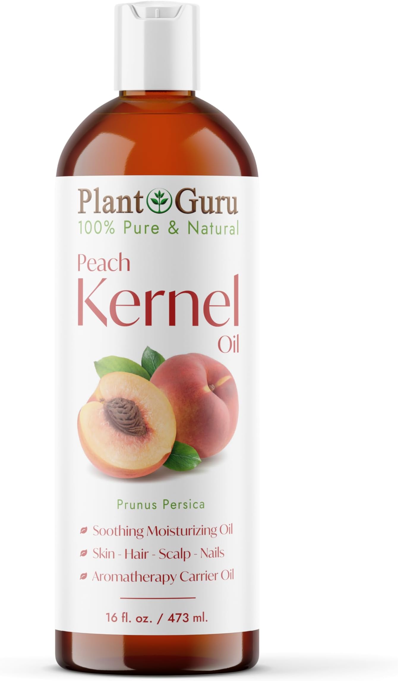 Amazon.com: Peach Kernel Oil. 100% Pure Natural Undiluted Refined Cold ...