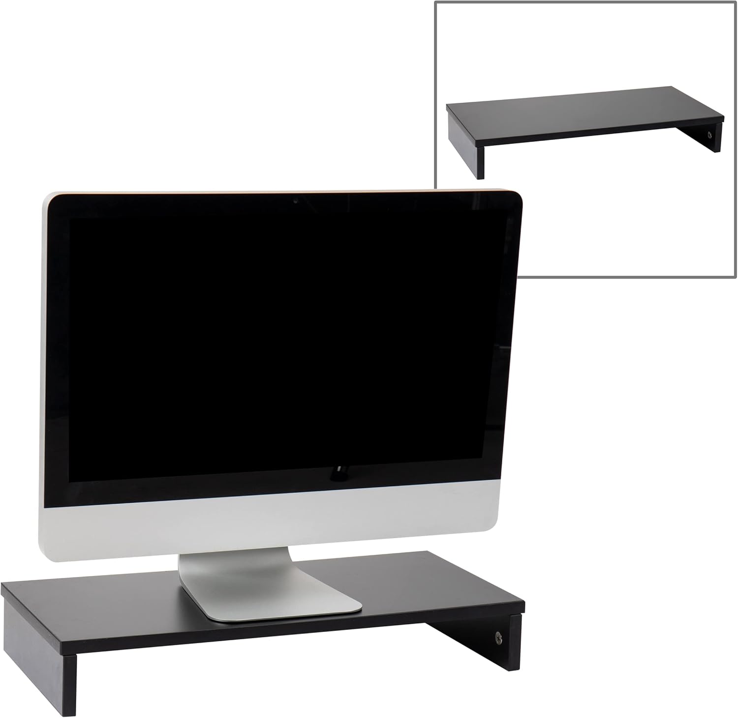 Amazon.com: Mind Reader Monitor Stand, Keyboard Storage, Desktop ...
