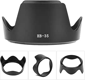 Tbest 18 200Mm Lens Hood Hb 35 Abs Camera Mount Lens Hood Replacement For Af S Vr 18 200Mm F 3.5 ...
