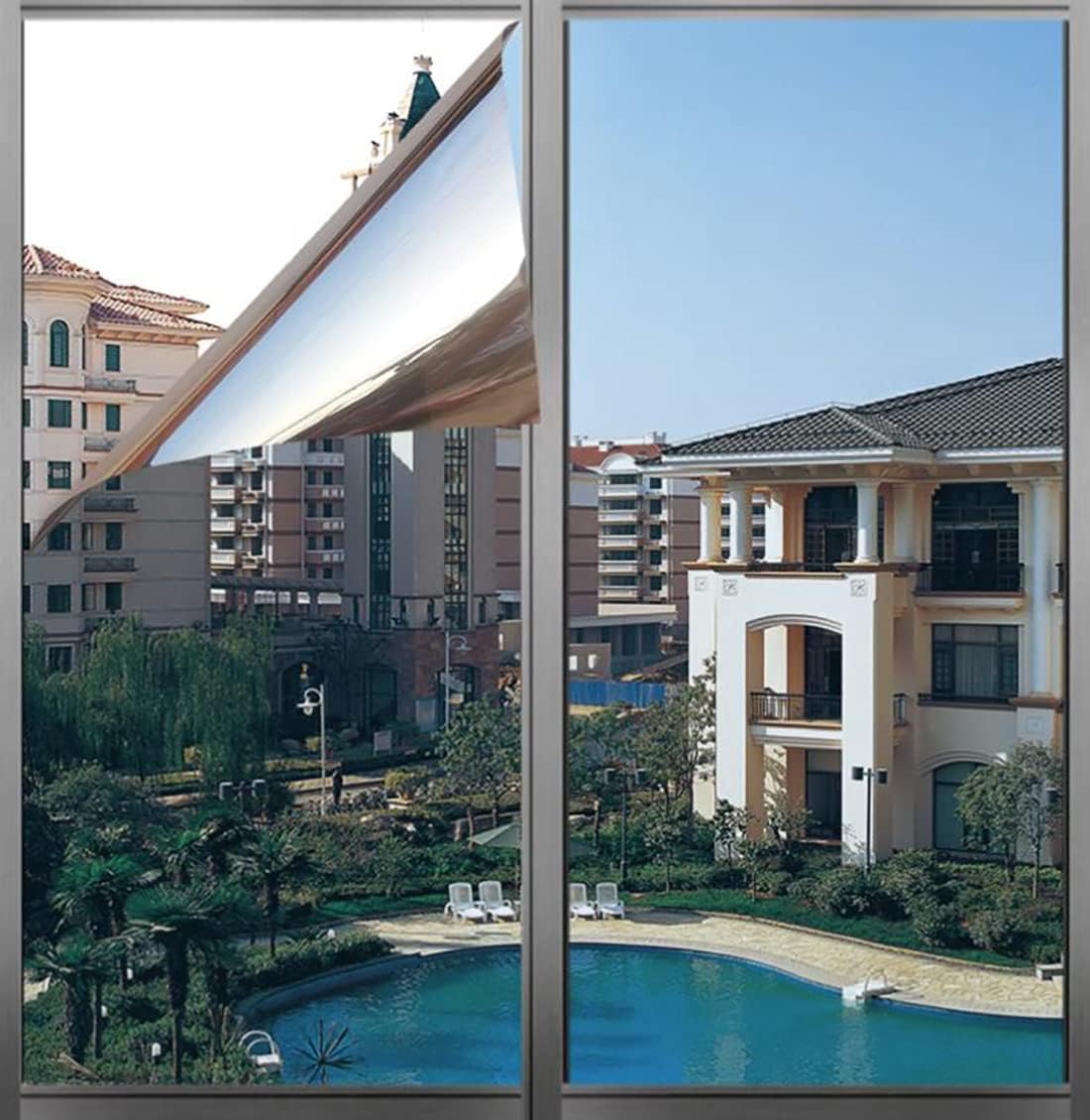 GJIE One Way Window Film Sun Blocker UV Window Film Blackout Window ...