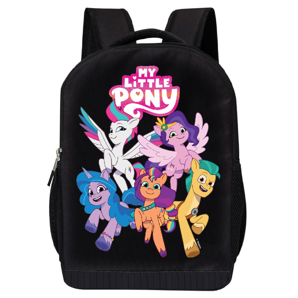 Buy Fast Forward My Little Pony Girls Backpack - 16 Inch Mesh Padded ...